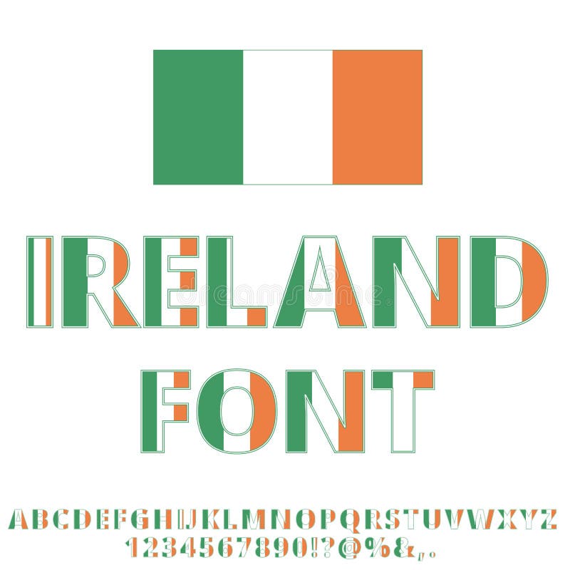 National Flag Font stock vector. Illustration of type - 81159095