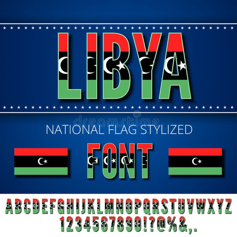 National Flag Font stock vector. Illustration of independence - 80544567