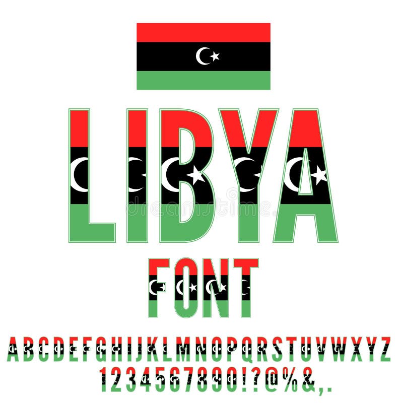 National Flag Font stock vector. Illustration of style - 81183150