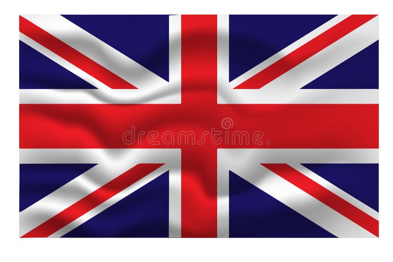 Britain flag ripple stock vector. Illustration of country - 5194462
