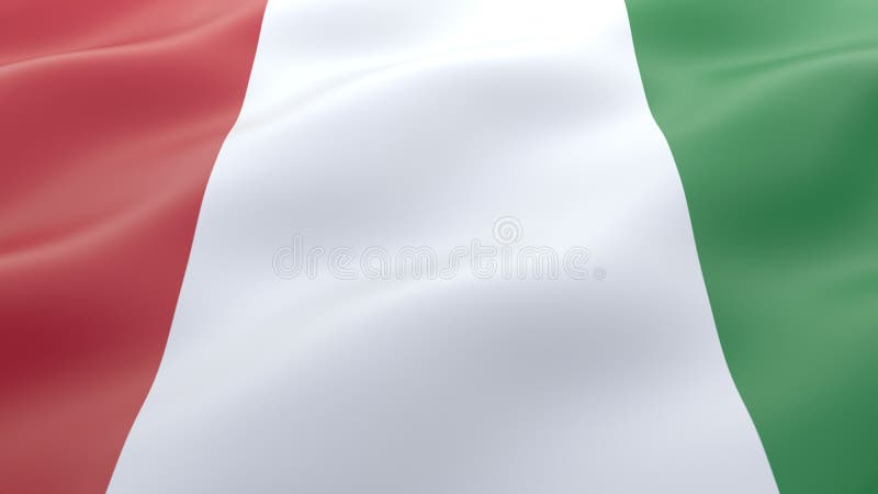 National Flag of Italy. 3d Rendering Stock Illustration - Illustration ...