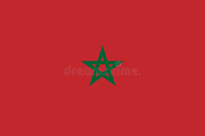 National Flag Kingdom of Morocco - Vector Stock Vector - Illustration ...