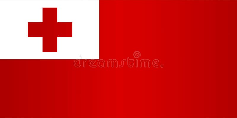 National Flag of the Kingdom of Tonga. Vector Stock Vector ...