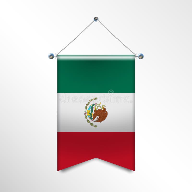 Mexican flag icon stock vector. Illustration of sign, nopal - 5234512