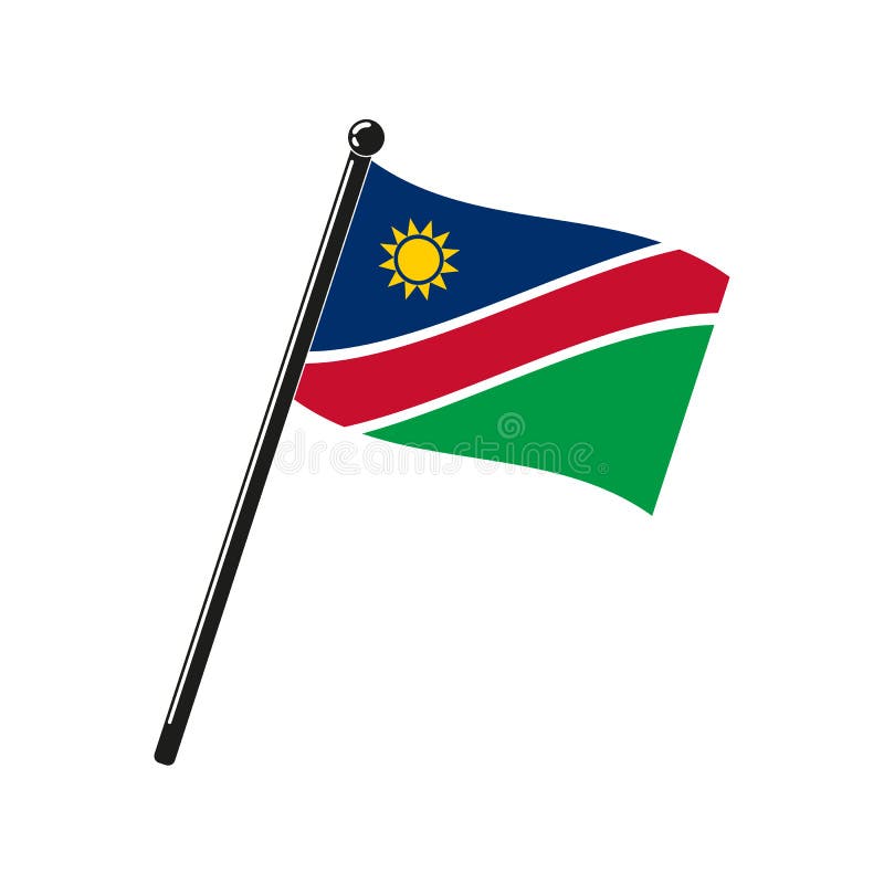 National flag of Namibia stock vector. Illustration of country - 258902026