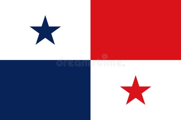 National Flag of Panama, Panama Sign, Panama Flag Stock Vector ...