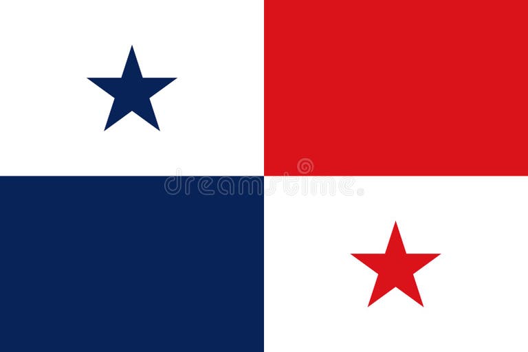National Flag of Panama, Panama Sign, Panama Flag Stock Vector ...