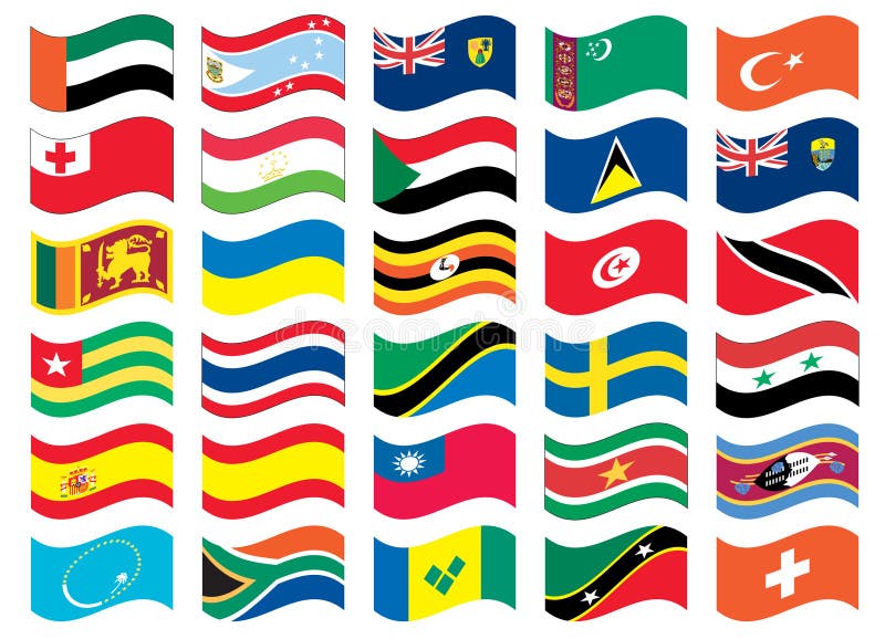 National Flag Part of a Full Set Stock Vector - Illustration of east ...