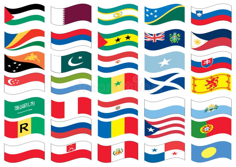 Flags of the world stock vector. Illustration of country - 6737420