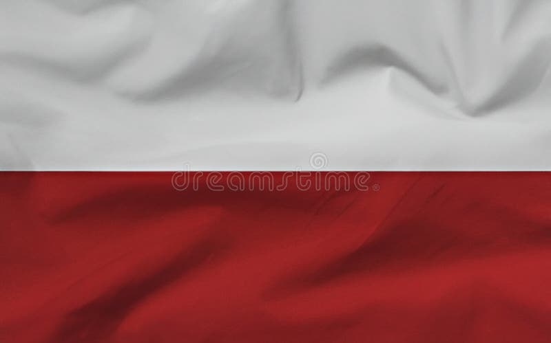 National flag of Poland stock illustration. Illustration of orange ...