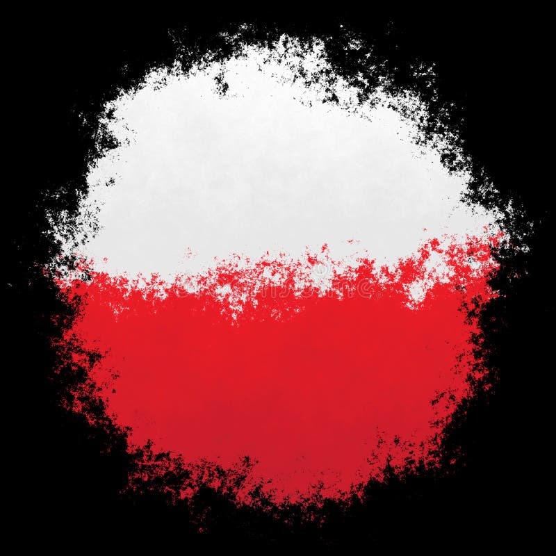 National flag of Poland stock illustration. Illustration of white ...