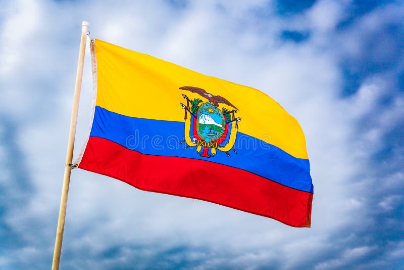National Flag of the Republic of Ecuador Stock Image - Image of icon ...