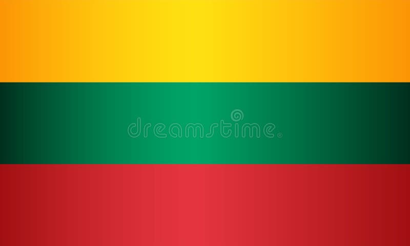 National Flag of the Republic of Lithuania. Vector Stock Vector ...