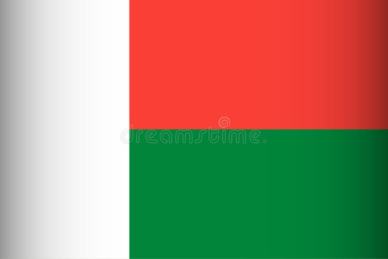 National Flag of the Republic of Madagascar. Vector Stock Vector ...