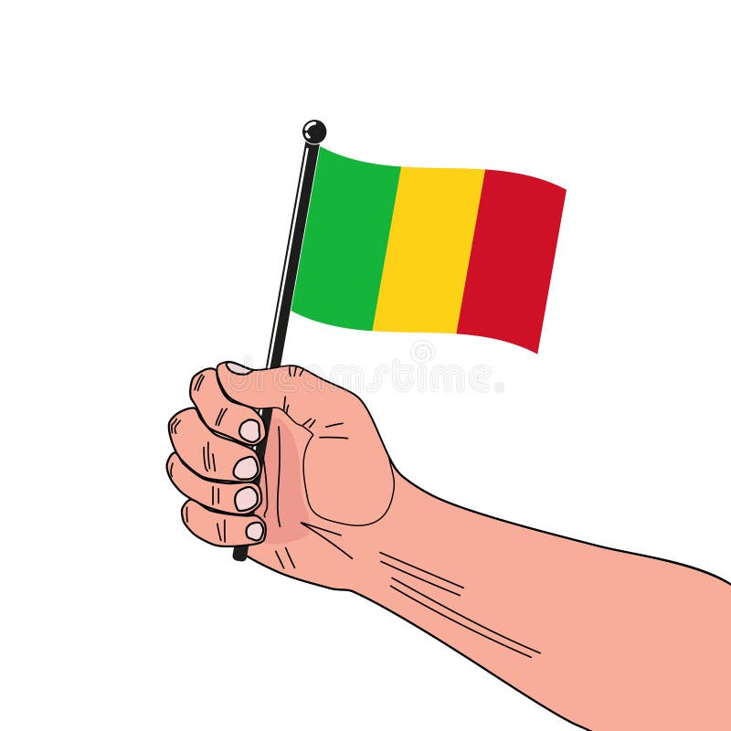 National Flag of Republic of Mali Stock Vector - Illustration of vector ...
