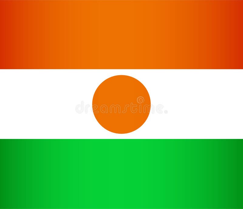 National Flag of the Republic of Niger. Vector Symbol Stock Vector ...