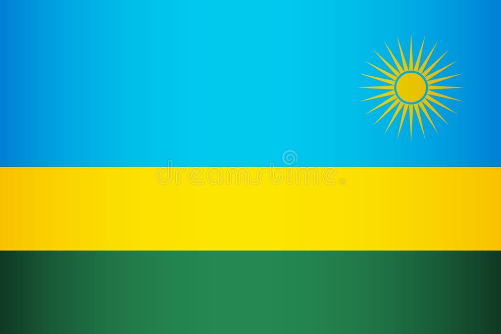 National Flag of the Republic of Rwanda. Vector Symbol Stock Vector ...