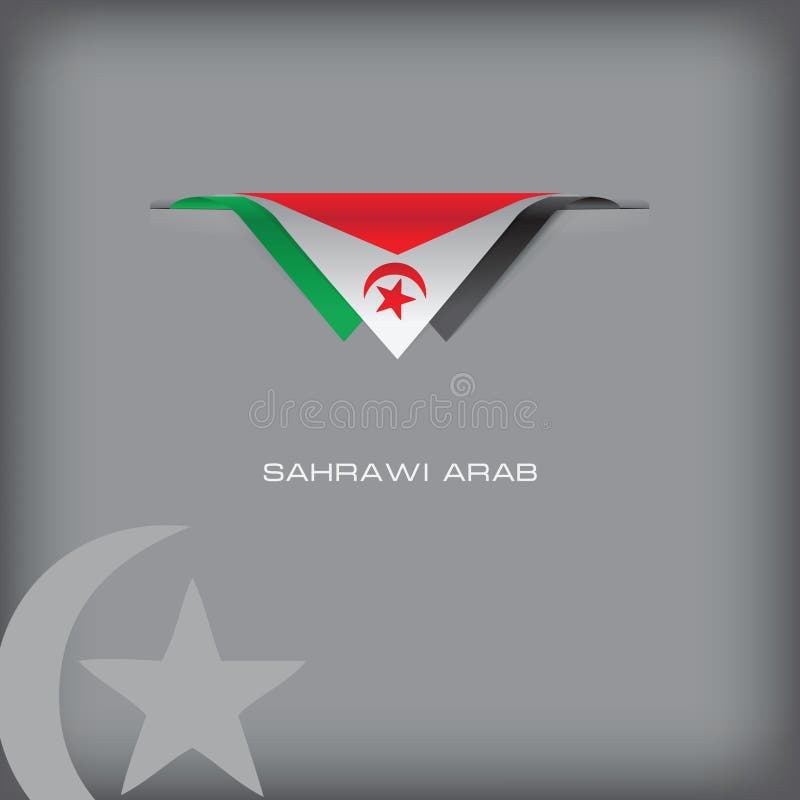 National flag Sahrawi Arab stock vector. Illustration of white - 95877614