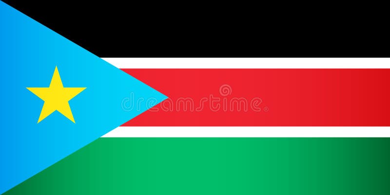 National Flag of South Sudan. Vector Symbol Stock Vector - Illustration ...
