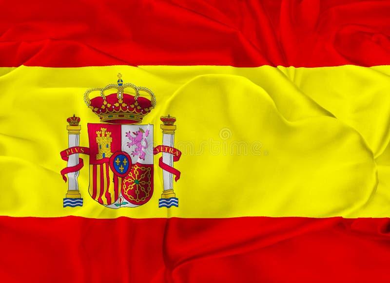 State Flag of Spain stock illustration. Illustration of nation - 123403387
