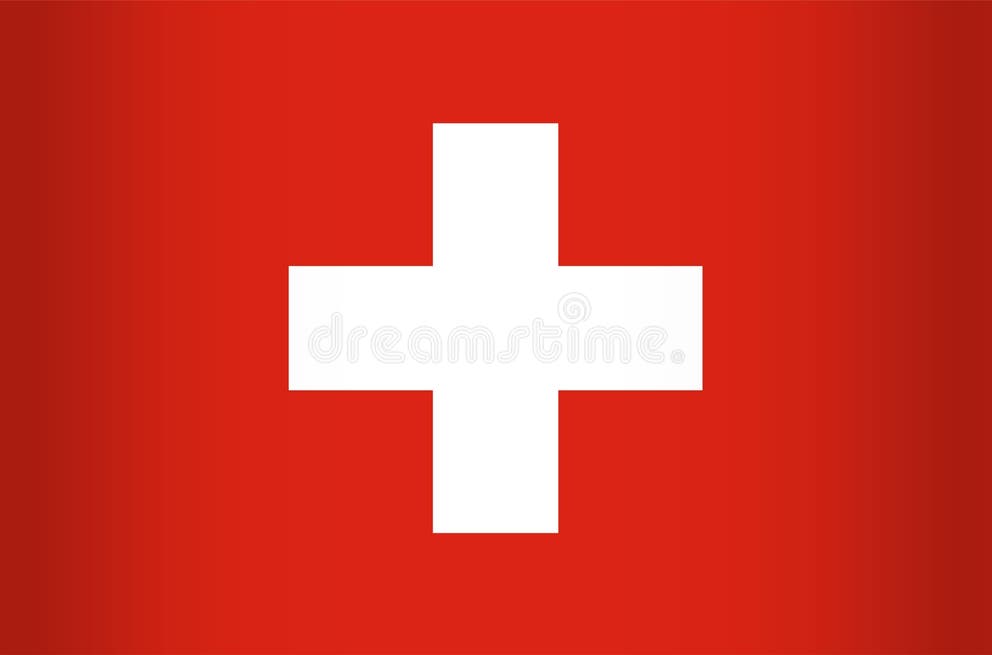 National Flag of the Swiss Confederation. Vector Stock Vector ...