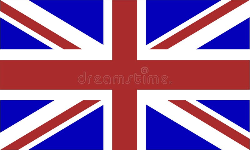 National Flag of UK with Official Colors Vector Stock Vector ...