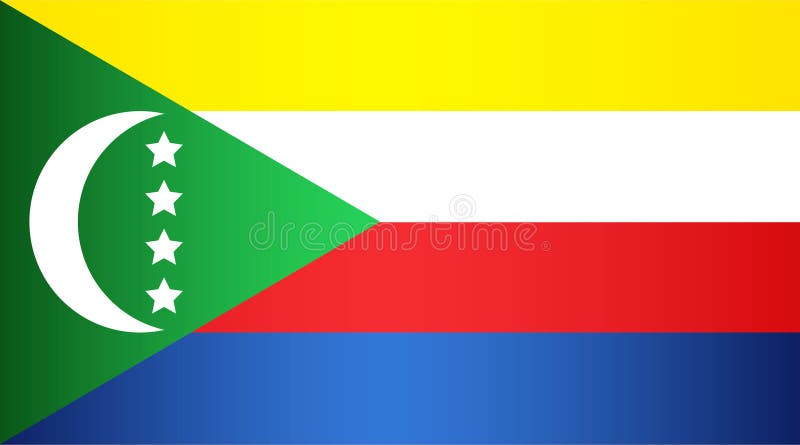National Flag of the Union of Comoros. Vector Stock Vector ...