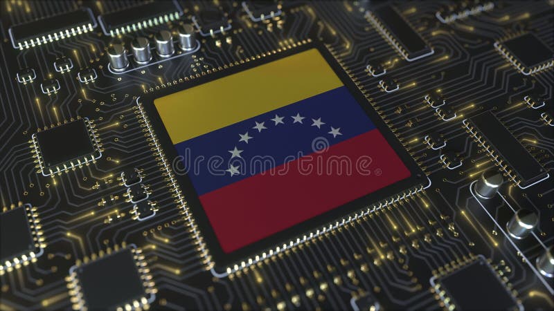 National Flag of Venezuela on the Operating Chipset. Venezuelan ...