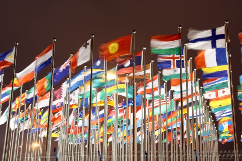 National flags stock photo. Image of global, union, flagstaff - 19170694