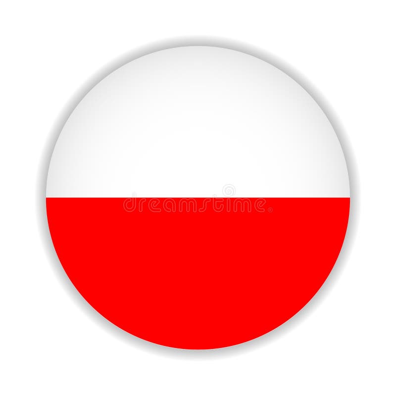 Round Flag of Poland. Vector Illustration Stock Illustration ...