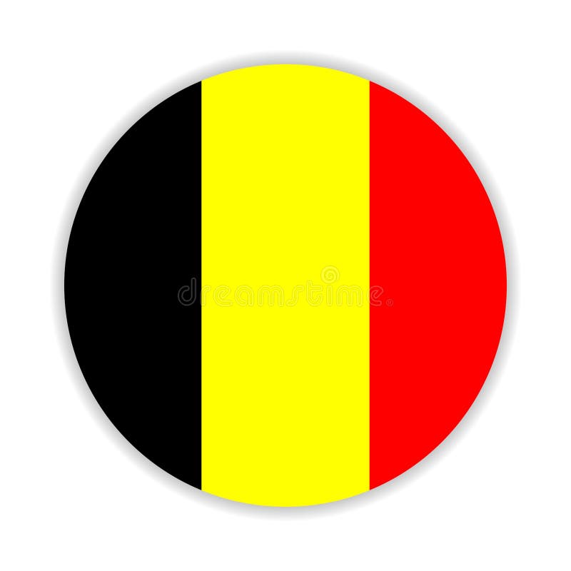 Round Flag of Belgium. Vector Illustration Stock Illustration ...