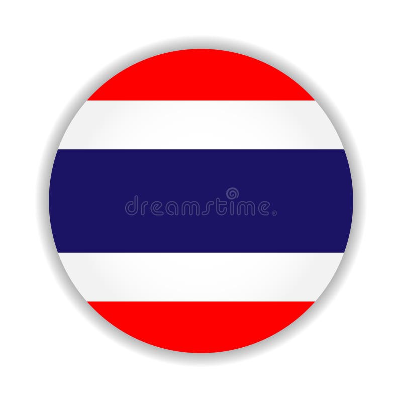 Round Flag of Thailand. Vector Illustration Stock Illustration ...