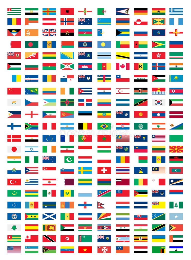 National Flags Vector Illustration Stock Illustrations – 94,488 ...