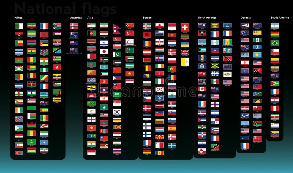 National flags collection stock vector. Illustration of emirates - 11405383