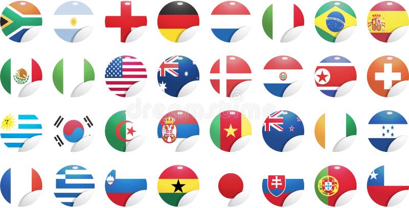 National Flags of Countries Stock Vector - Illustration of paraguay ...