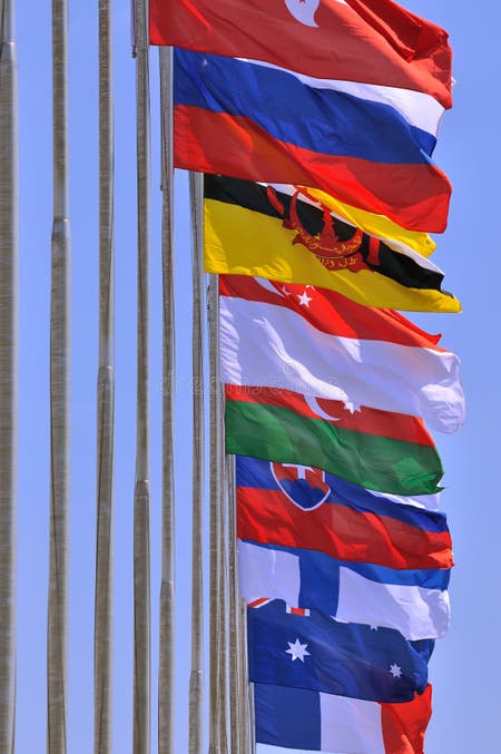 National Flags of Different Country Together Stock Photo - Image of ...