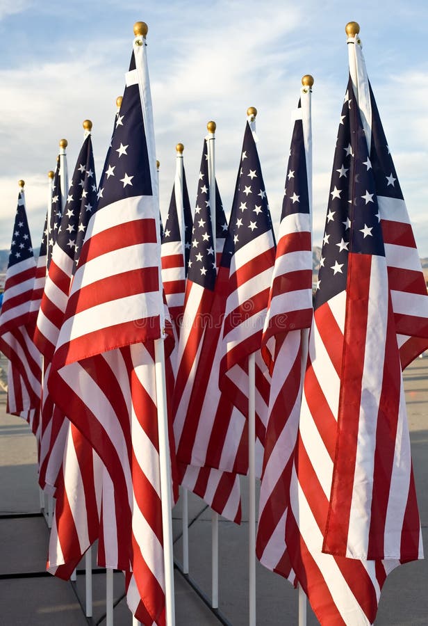 National flags of USA stock image. Image of patriotic - 7193383