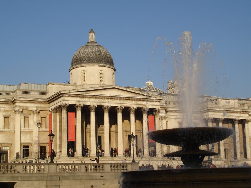 National gallert in London editorial stock image. Image of architecture ...