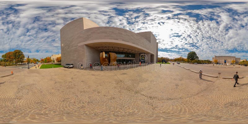 National Gallery of Art Washington DC. 360 Panorama VR Equirectangular ...