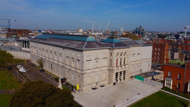 National Gallery in Dublin from Above - Aerial View Editorial Image ...