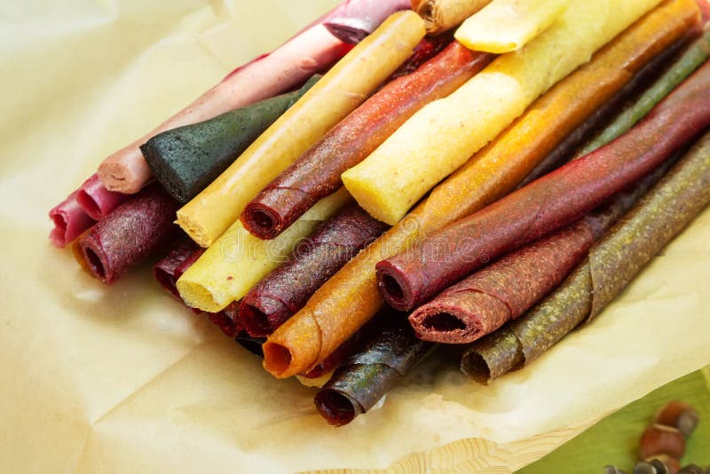 National Georgian Sweet Dish Paste Roll Stock Photo - Image of mashed ...