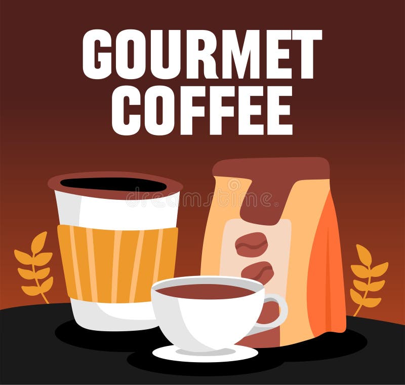 National Gourmet Coffee Day with Delicious Coffee Stock Vector ...