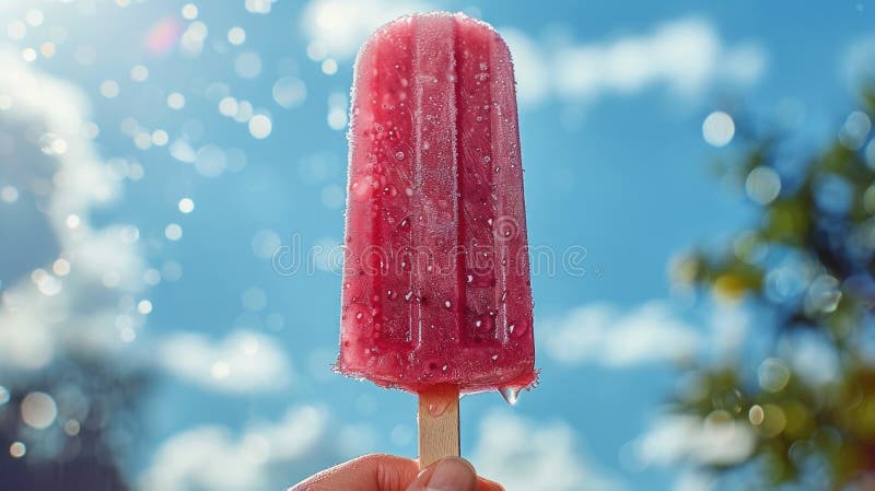 National Grape Popsicle Day. Frozen Grape Juice on a Stick. Stock Photo ...