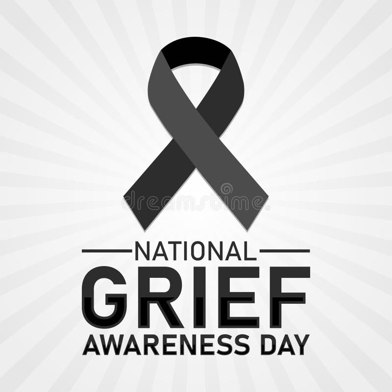 National Grief Awareness Day Stock Vector - Illustration of comfort ...