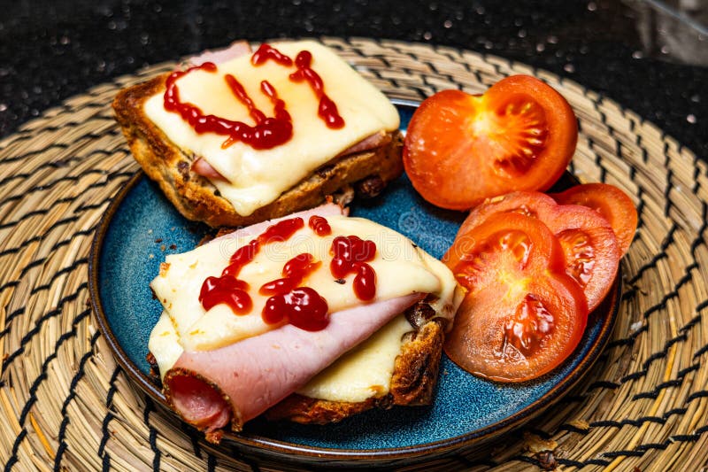 National Grilled Cheese Month Stock Image - Image of herb, healthy ...