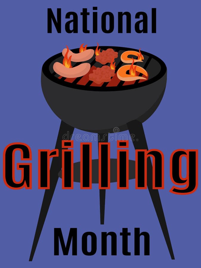 National Grilling Month, Idea for Poster, Banner, Flyer or Postcard ...