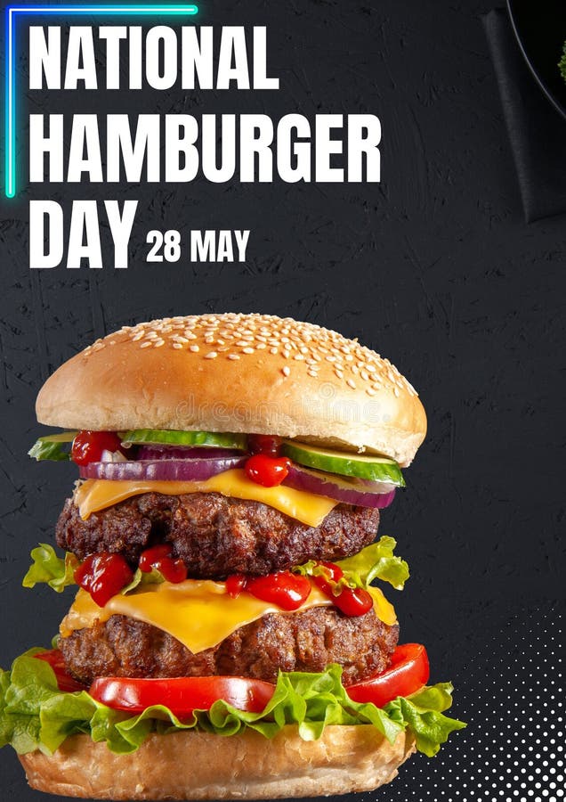 Juicy Double Cheeseburger for National Hamburger Day May 28th, National ...