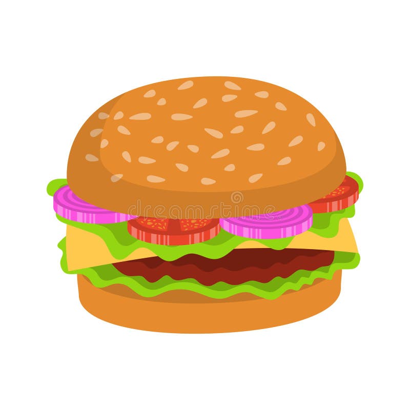 National Hamburger Day Illustration Stock Vector - Illustration of ...