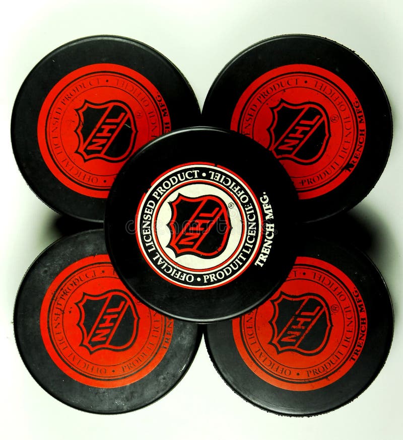 Hockey Pucks editorial image. Image of vintage, team - 113341000