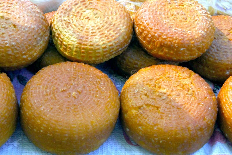 National Homemade Circassian Cheese, on the Table, Close-up Stock Image ...